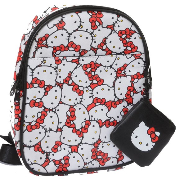 Hello Kitty | Accessories | Hello Kitty Leather Backpack With Coin ...
